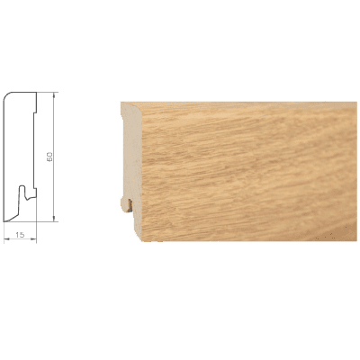 Weitzer Parkettleiste KF 60 Eiche Pure ProActive+ 2,50 m - Parkett Hero